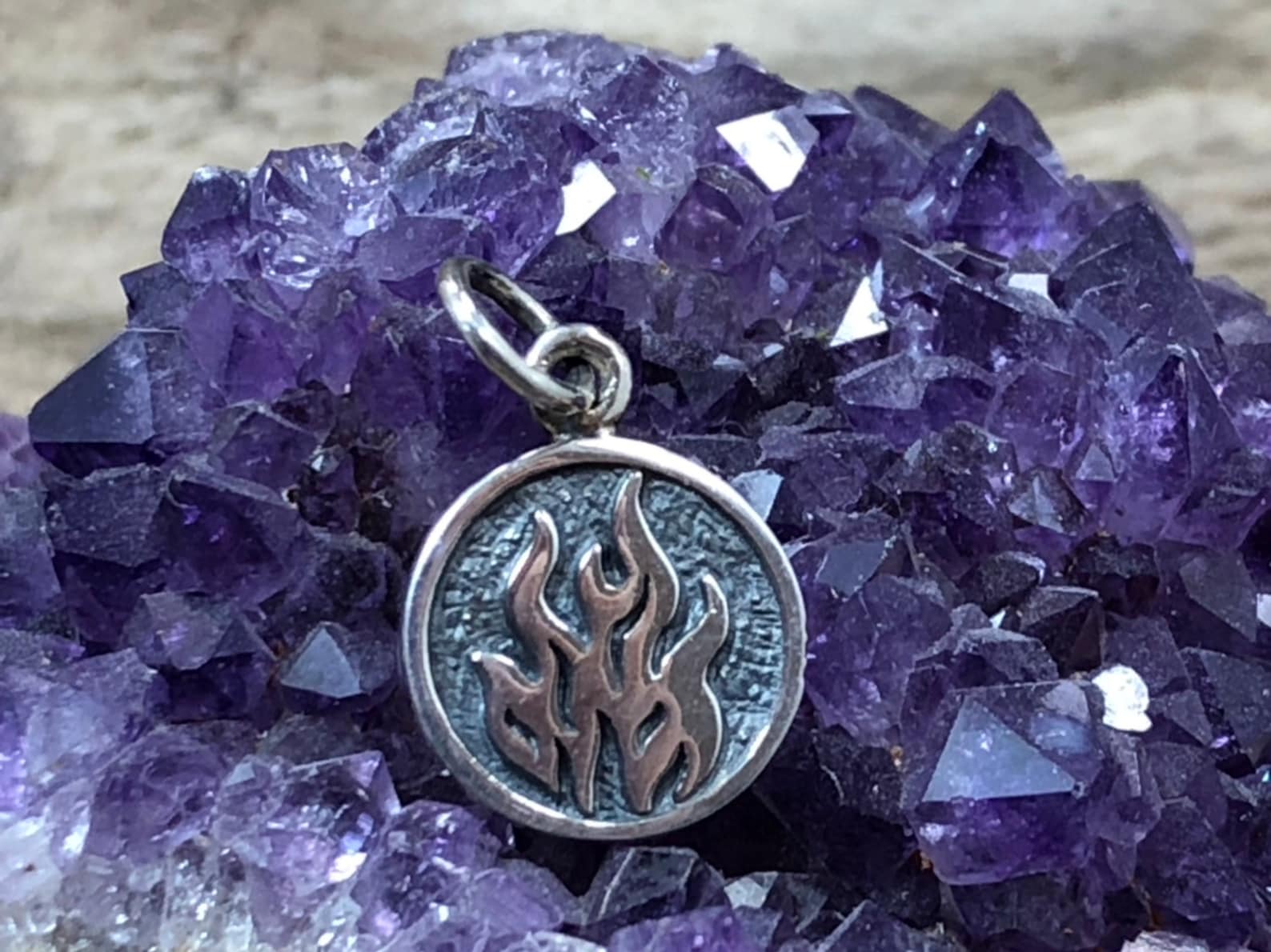 Four Elements Charm, Elements Charm, Fire Element Charm, Sterling ...