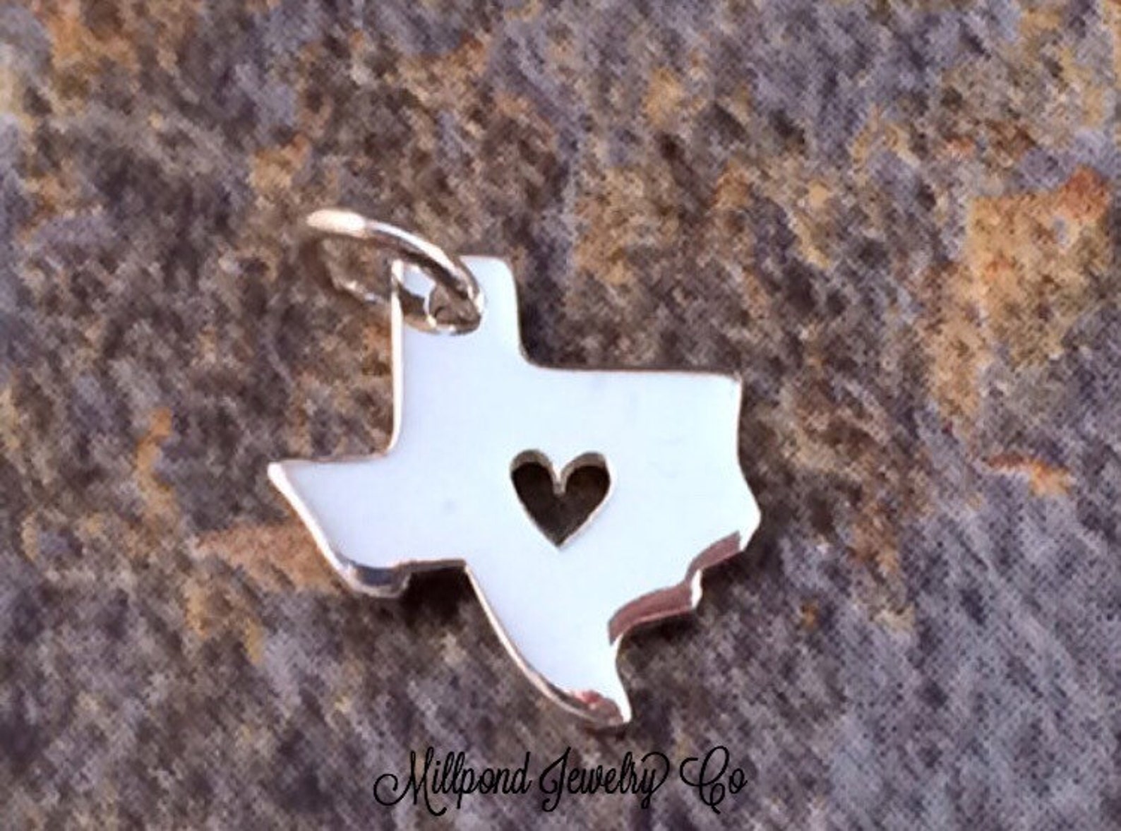 Texas Charm, Texas Heart Charm, Texas Pendant, Texas Stamping Blank ...