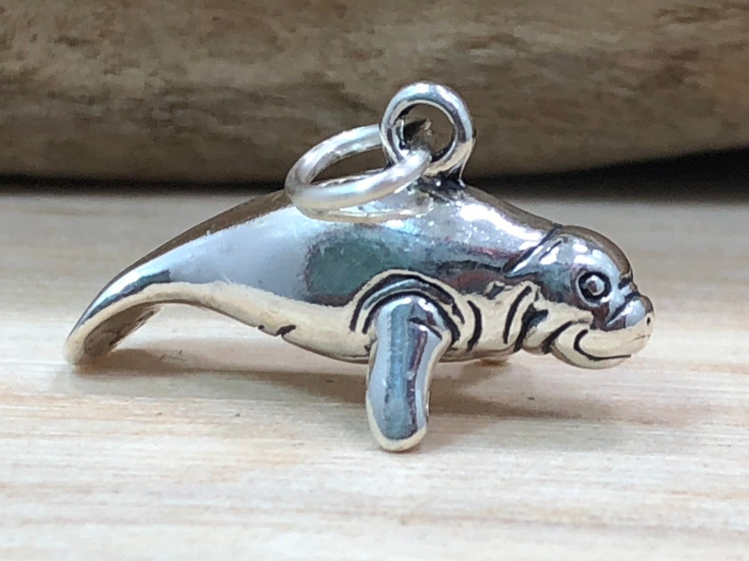 Manatee Charm, Manatee Pendant, Sea Life Charm, Sea Life Pendant ...