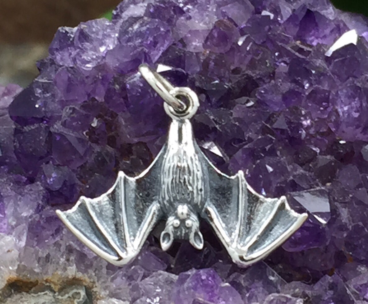 Bat Charm Hanging Bat Charm Vampire Charm Halloween Charm | Etsy Canada