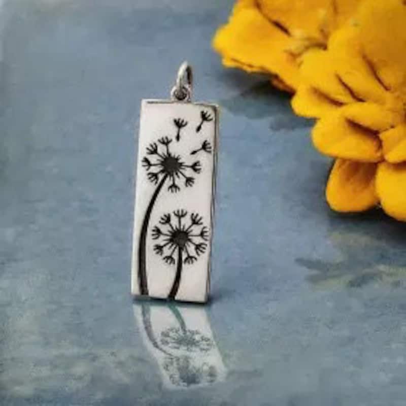Dandelion Charm - Etsy