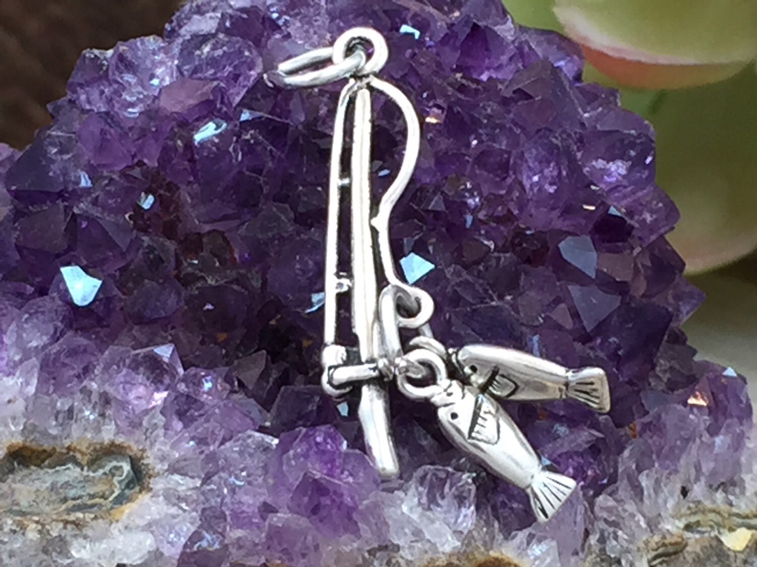 Fishing Pole Charm Fishing Charm Fish Charm Fisherman - Etsy