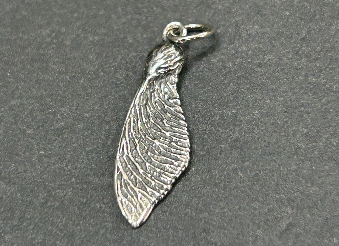 Sterling Silver Single Maple Seed Pod Charm, Sterling Silver Maple Leaf ...