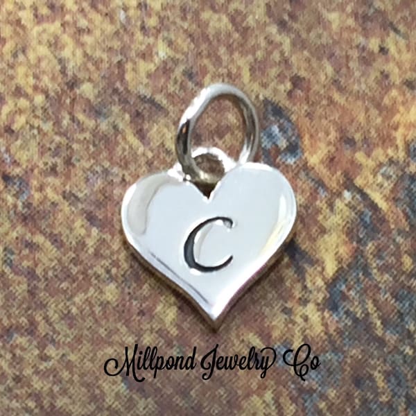 Initial C Charm - Etsy