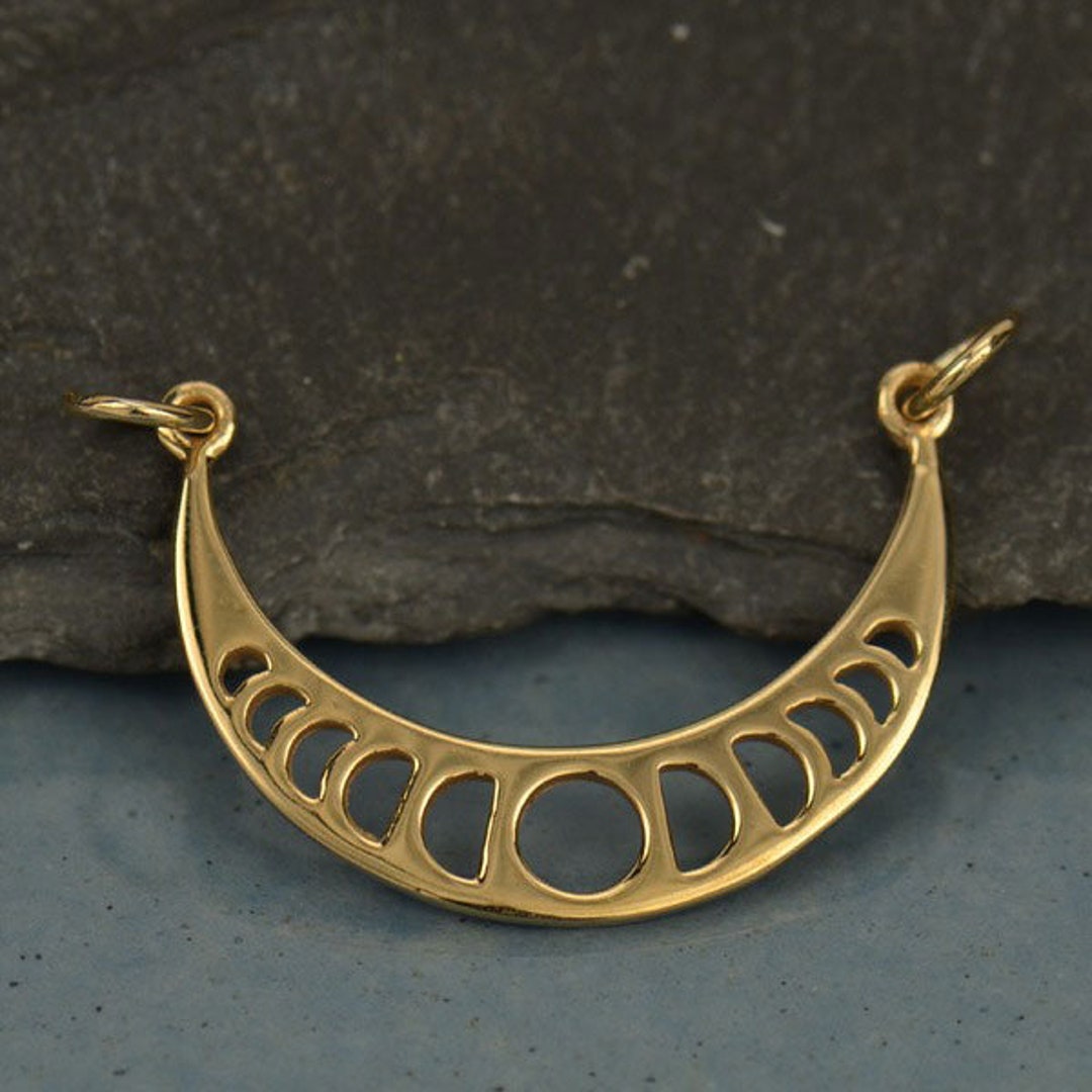 Moon Charm Phases of the Moon Charm Celestial Charm Moon - Etsy