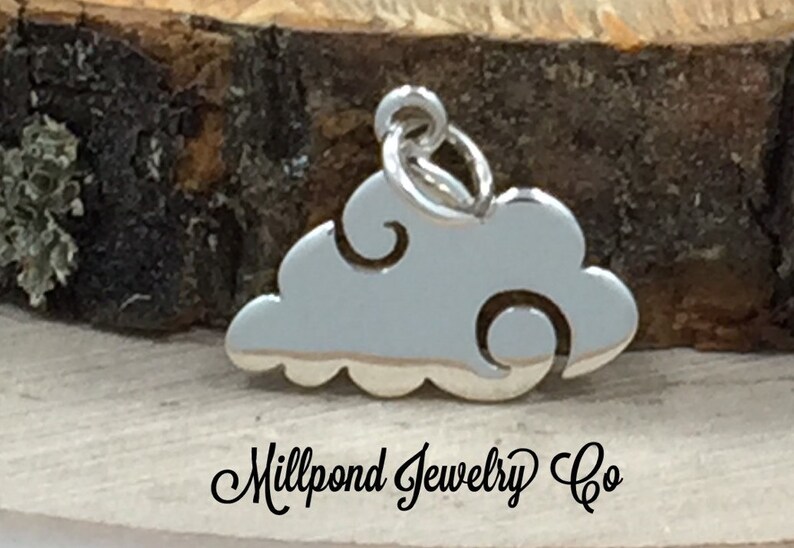 Cloud Charm Flat Cloud Sky Charm Rain Cloud Weather Charm - Etsy