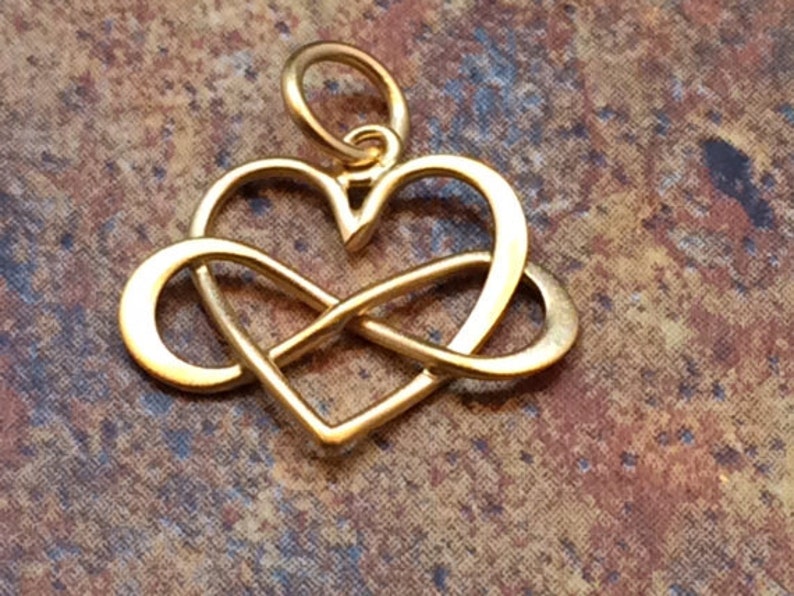 Infinity Heart Charm Infinity Charm Heart Charm Infinity | Etsy