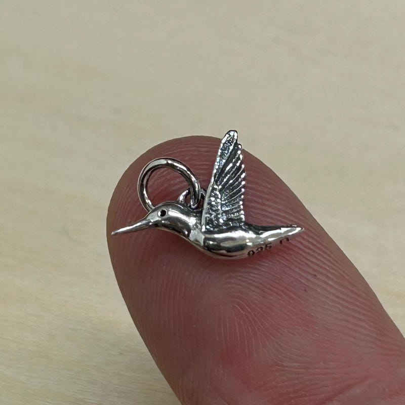 Hummingbird Charm - Etsy