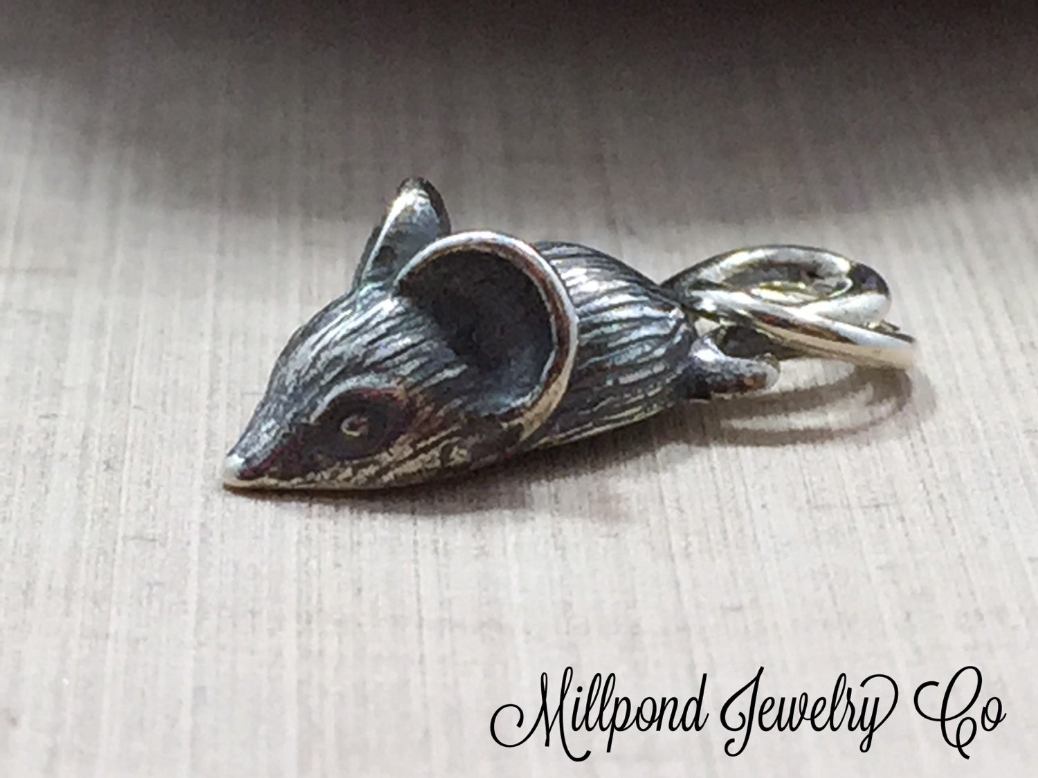 Mouse Charm, Mouse Pendant, Sterling Silver Mouse Charm, Jewelry ...