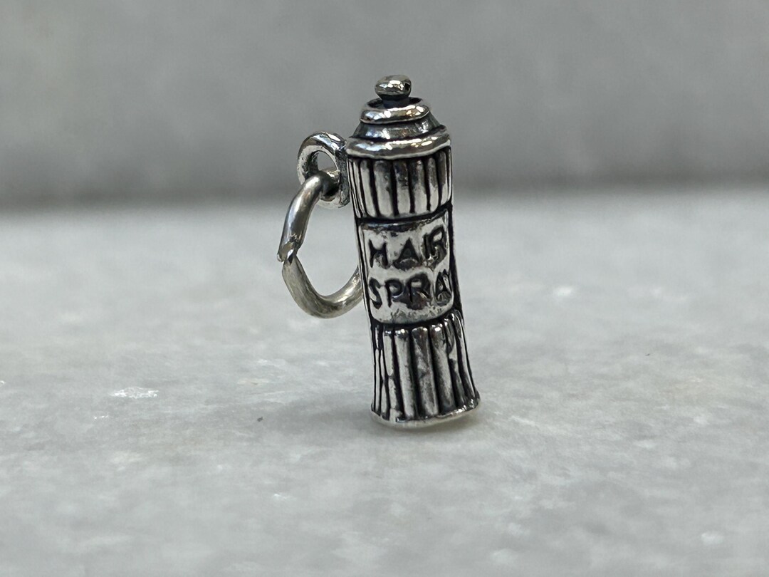 Hair Spray Charm, Hair Spray Pendant, Hair Dresser Charm, Hair Dresser ...