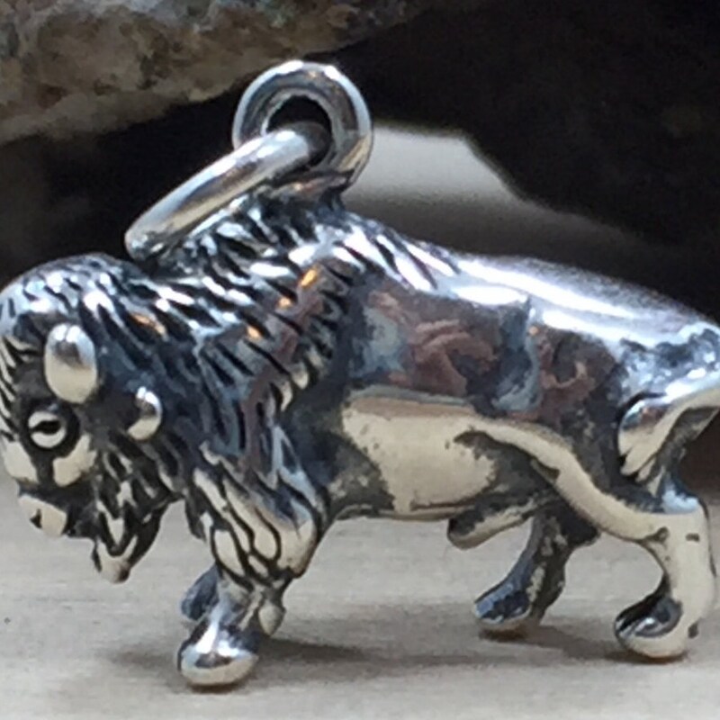 Bison Charm - Etsy