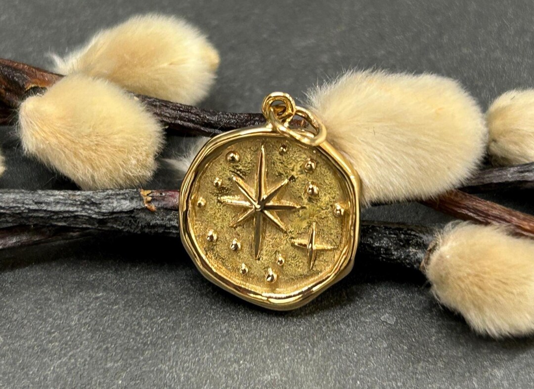 Bronze Wax Seal North Star Charm, North Star Charm, Star Charm, North ...