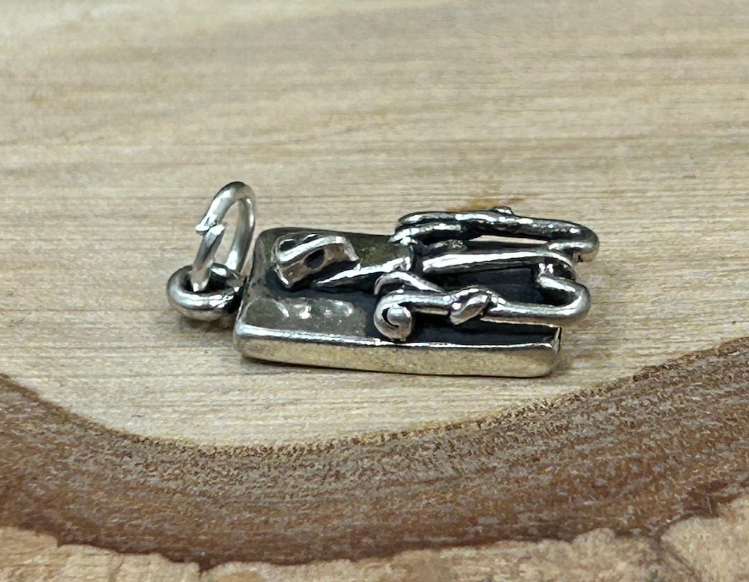 Mouse Trap Charm, Mouse Trap Pendant, Sterling Silver Mouse Charm ...