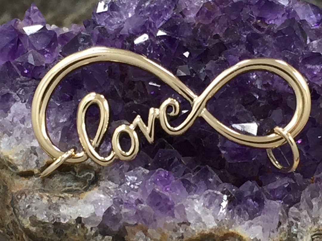 Infinity Love Script Festoon, Infinity Connector, Infinity Charm ...