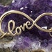 Infinity Love Script Festoon, Infinity Connector, Infinity Charm ...