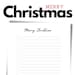 MERRY CHRISTMAS NOTES Page W Christmas Tree | Printable | Digital ...