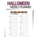 PRINTABLE HALLOWEEN WEEKLY Planner Trick or Treat | Organization ...