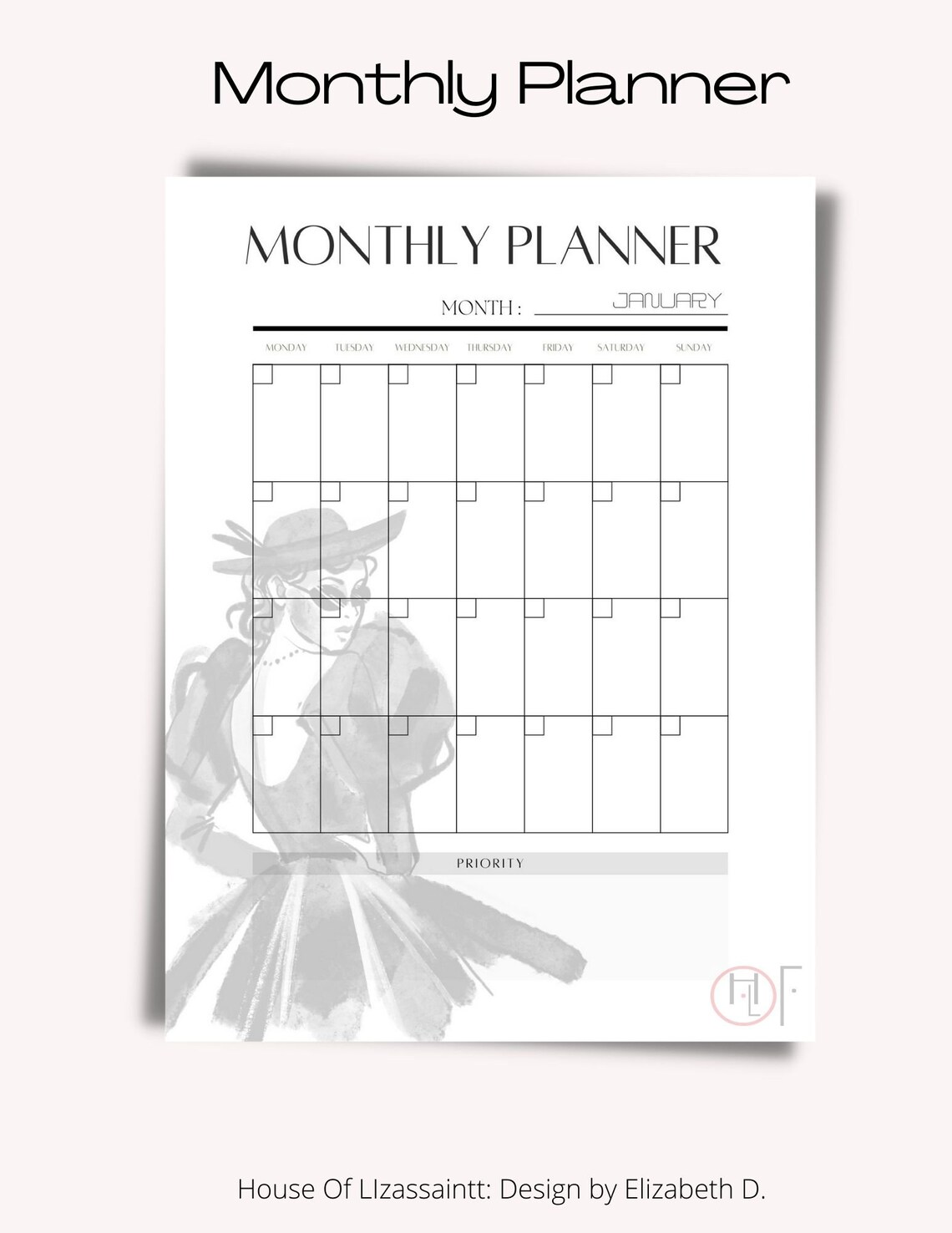 PRINTABLE 12 MONTH BUNDLE Planner Printable Productivity - Etsy