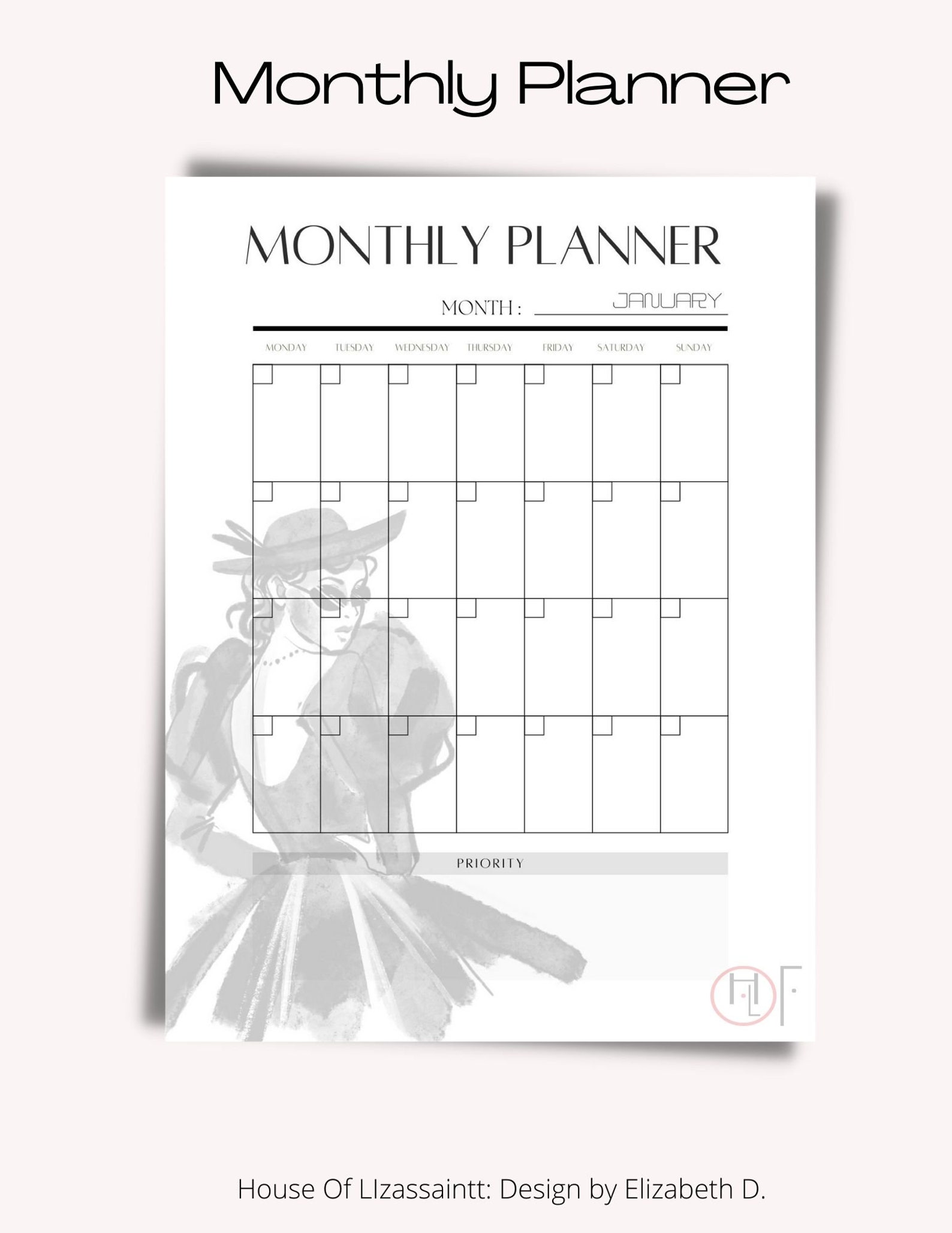 PRINTABLE 12 MONTH BUNDLE Planner Printable Productivity - Etsy