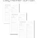PRINTABLE DAILY BUNDLE Planner |bundle Days of the Week | Productivity ...