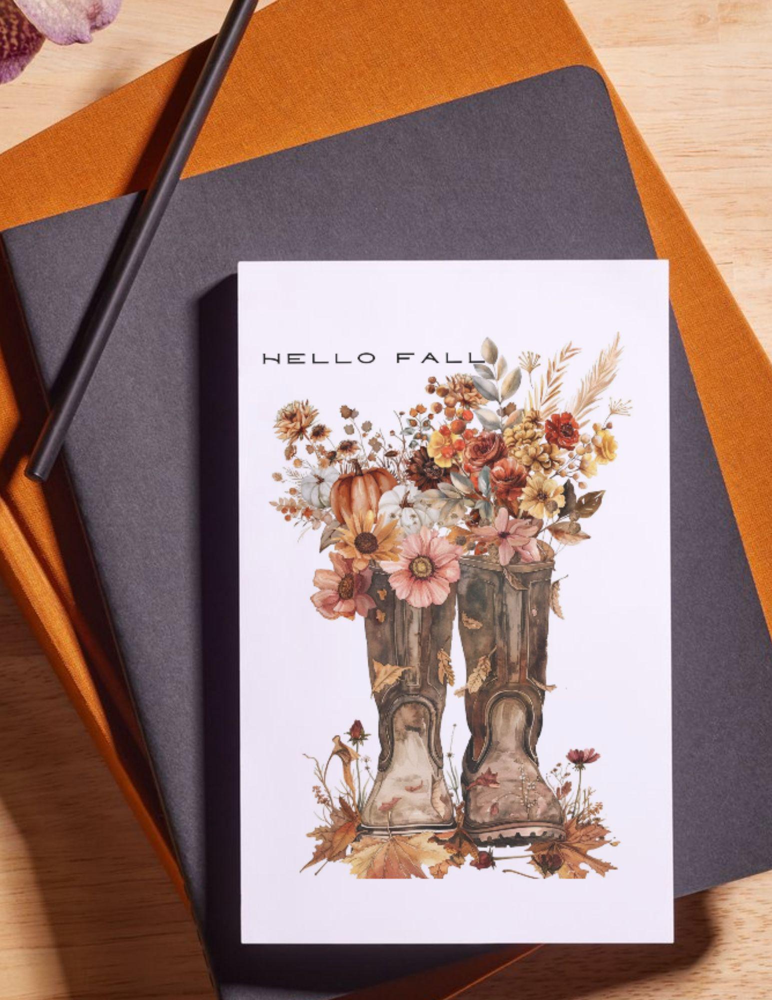 DIGITAL FALL PLANNER Cover | Journal Cover | Notebook Cover | Diary ...