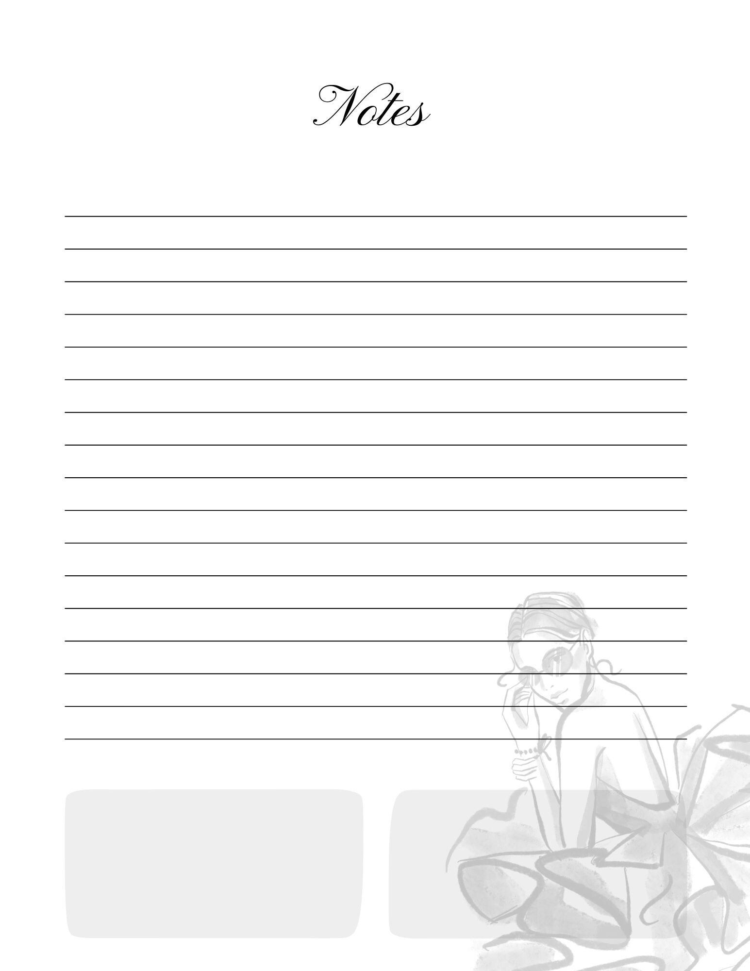 PRINTABLE NOTES BUNDLE Planner | Diary Insert | Template | Pdf ...