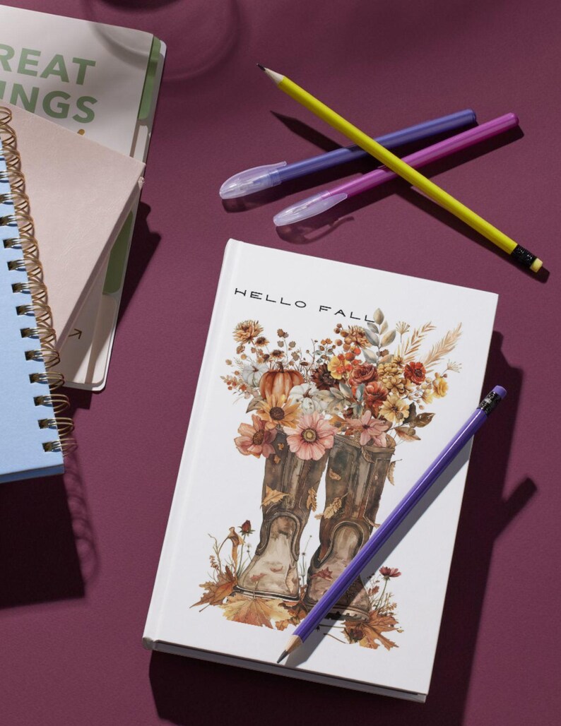 DIGITAL FALL PLANNER Cover | Journal Cover | Notebook Cover | Diary ...