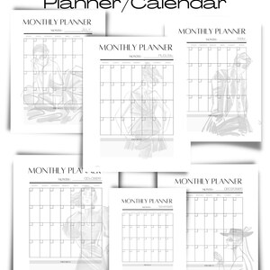 PRINTABLE 12 MONTH BUNDLE Planner | Printable Productivity Planner for ...