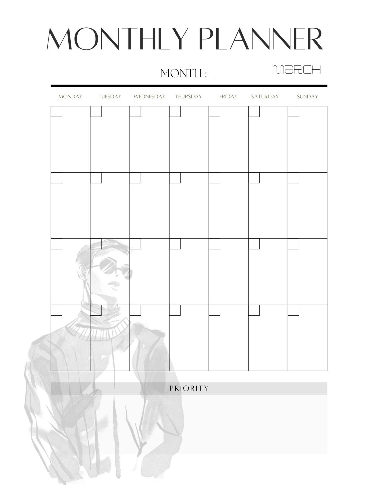 PRINTABLE 12 MONTH BUNDLE Planner | Printable Productivity Planner for ...