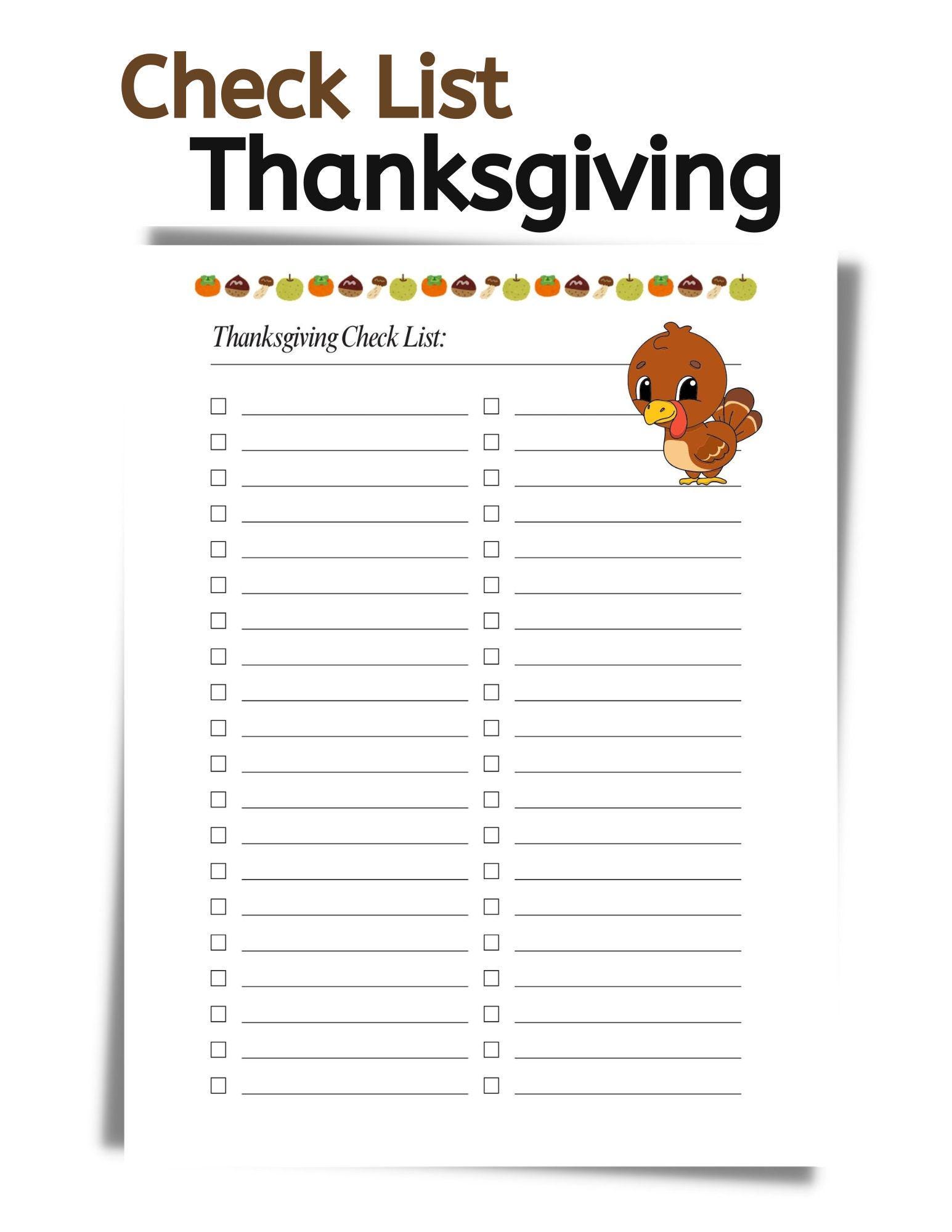 PRINTABLE THANKSGIVING NOTES Page | Insert | Baby Turkey Thanksgiving ...