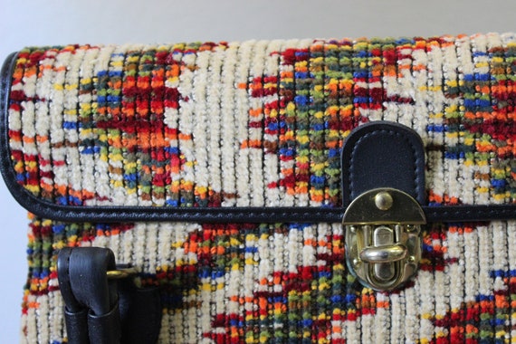 Vintage 1960s MOD Purse / Large Unique Zig Zag Jaclyn… - Gem