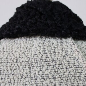 1940s Coat // Vintage 40s Milium Oatmeal Nubby Wool Persian Lamb Collar ...