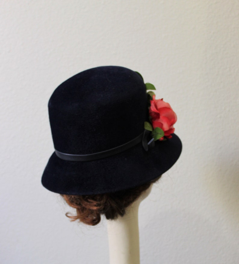 Vintage 50's 60's Peachbloom Deep Sapphire Blue Rose - Etsy