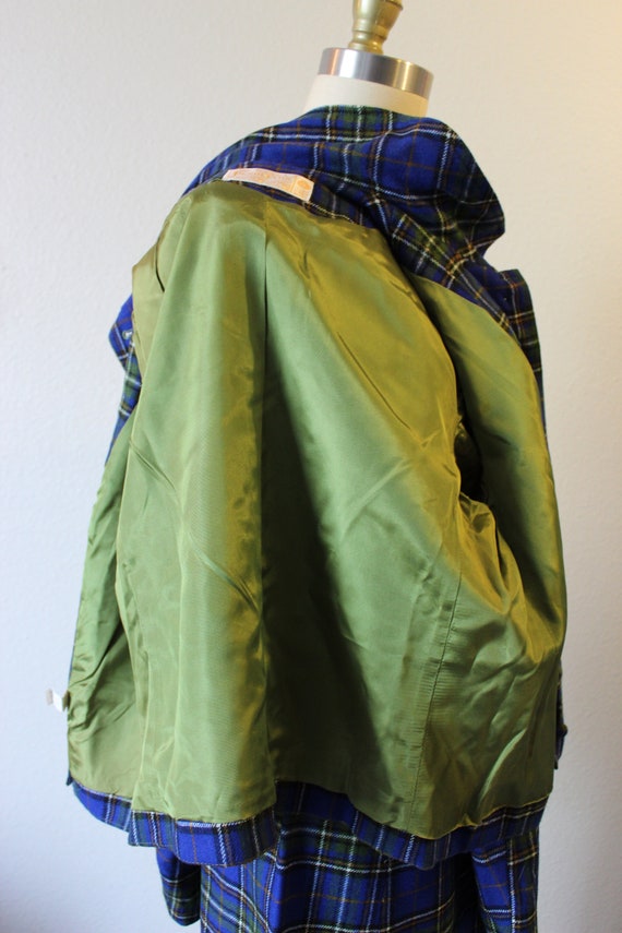 Vintage 1960s Deadstock Blue Green PENDLETON Plaid Ja… - Gem