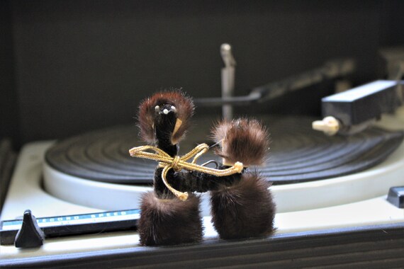 Vintage 1950s 60s real Mink Fur Poodle Pin Brooch //… - Gem