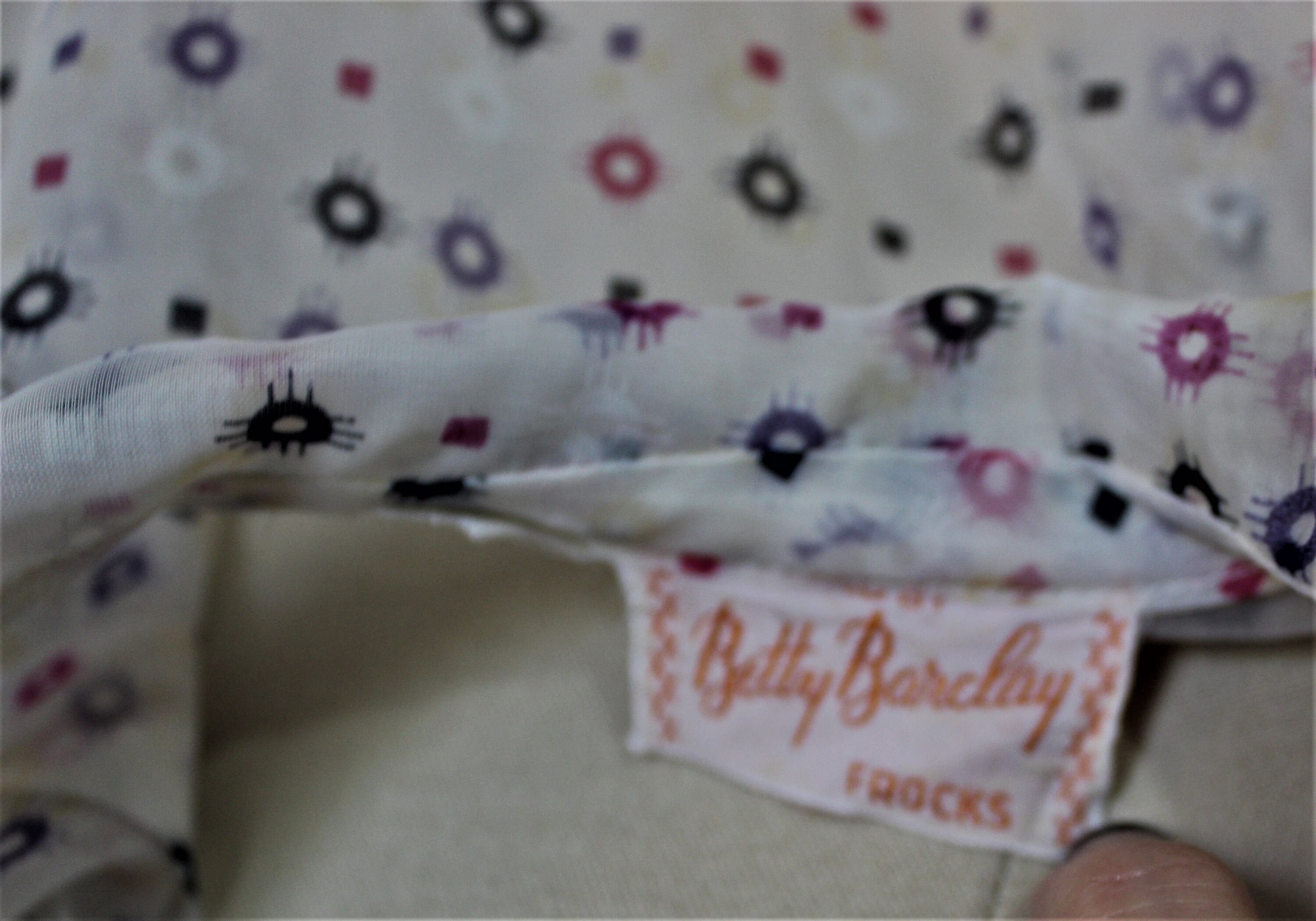 Vintage 1940s Betty Barclay Frocks Sheer Nylon Pink Purple | Etsy