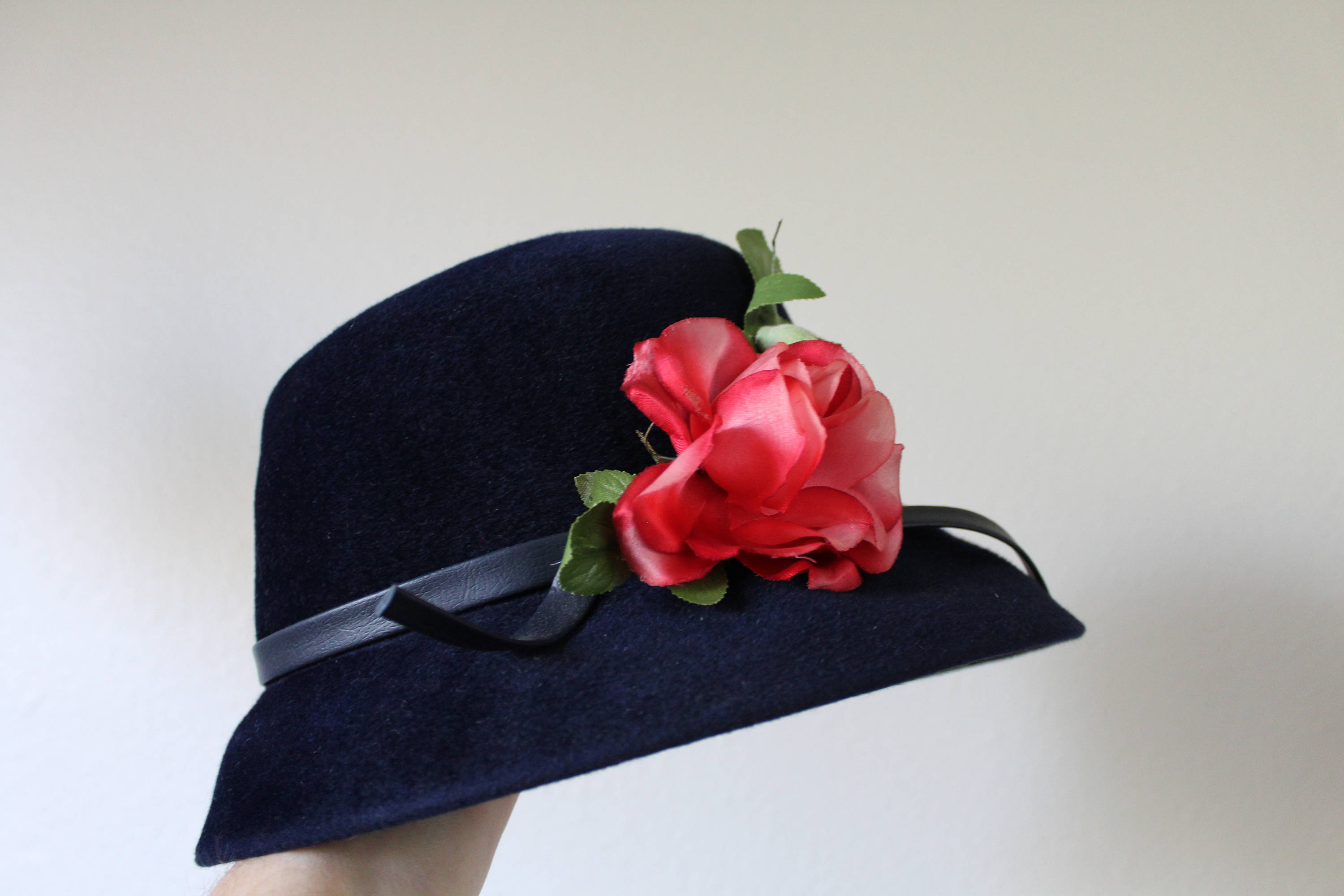 Vintage 50's 60's Peachbloom deep Sapphire Blue Rose | Etsy