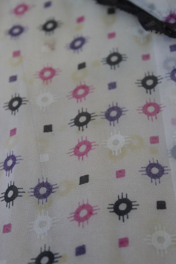 Vintage 1940s Betty Barclay Frocks Sheer nylon pink p… - Gem