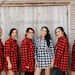 Bridesmaid Getting Ready Flannel - Etsy