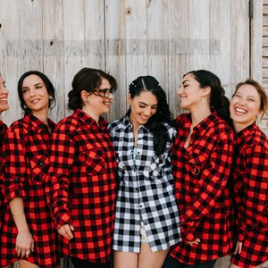 Bridesmaid Getting Ready Flannel - Etsy