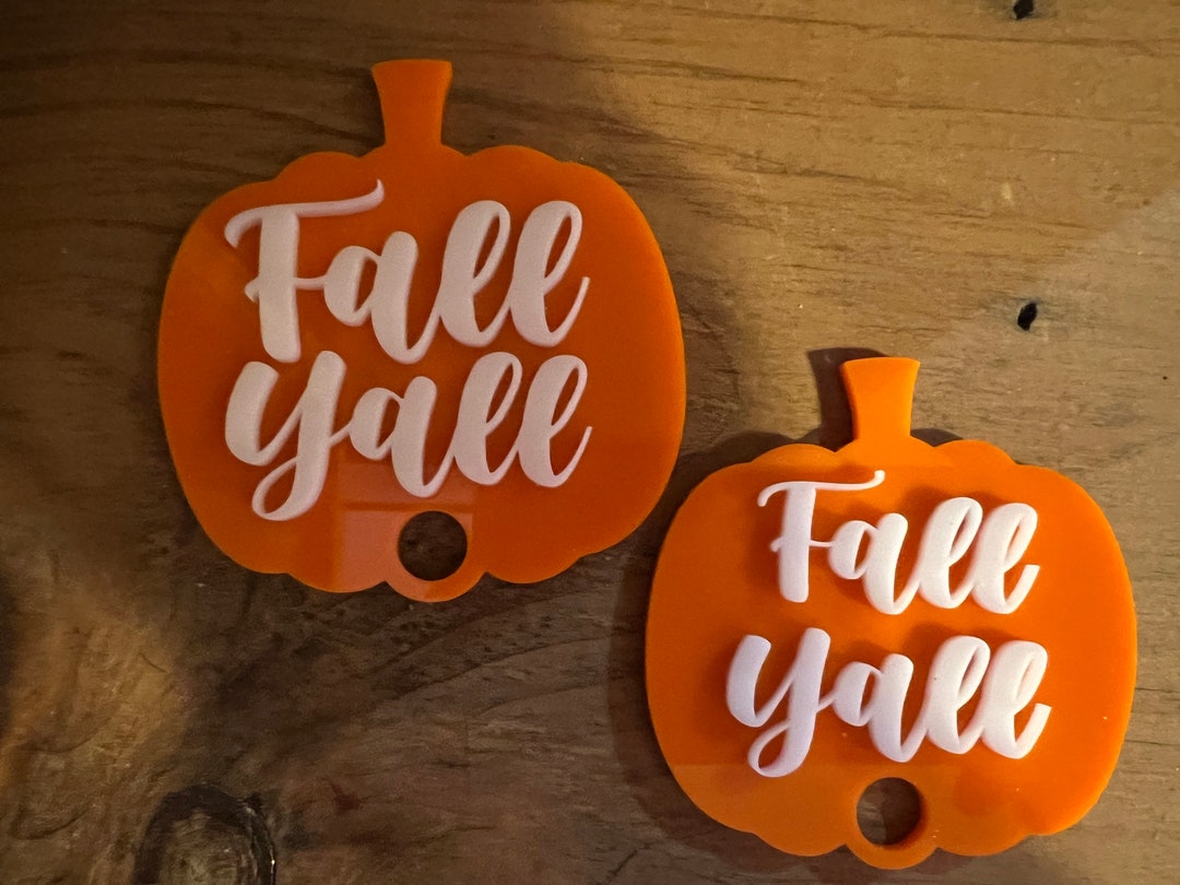 Fall Stanley Cup Name Plate - Fall Y'all - Etsy