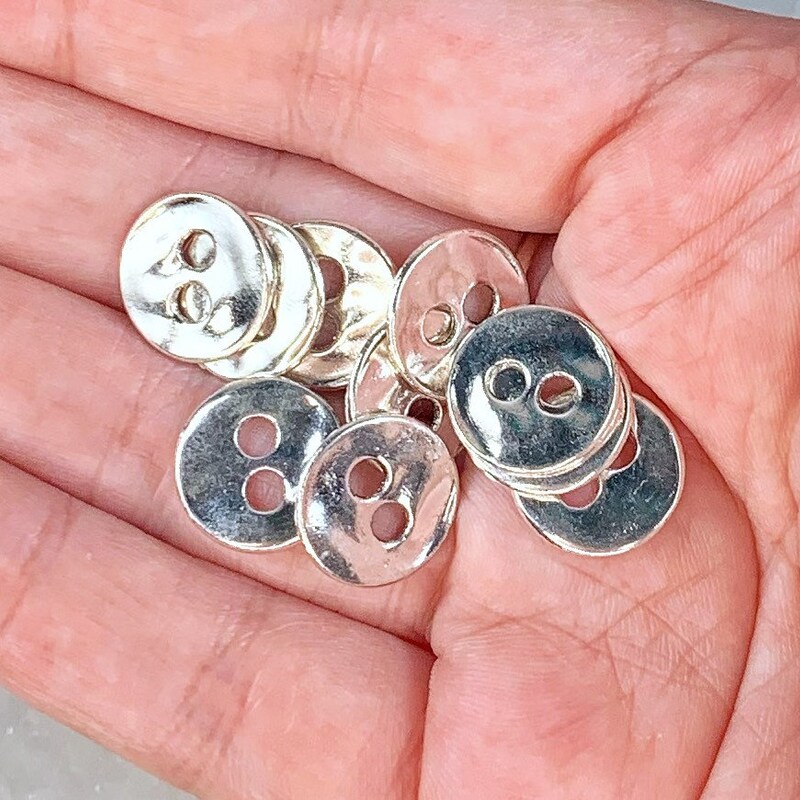 Silver Tone Buttons - Etsy