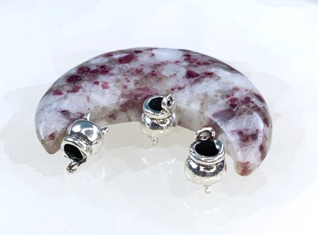 10 Mini Cauldron Charms, 3D Cooking Pot, Witchy Charms, Gothic Jewelry ...