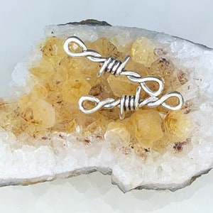 10 Barbed Wire Connector Charms, 10x33mm Gothic Style Charms, Handmade ...