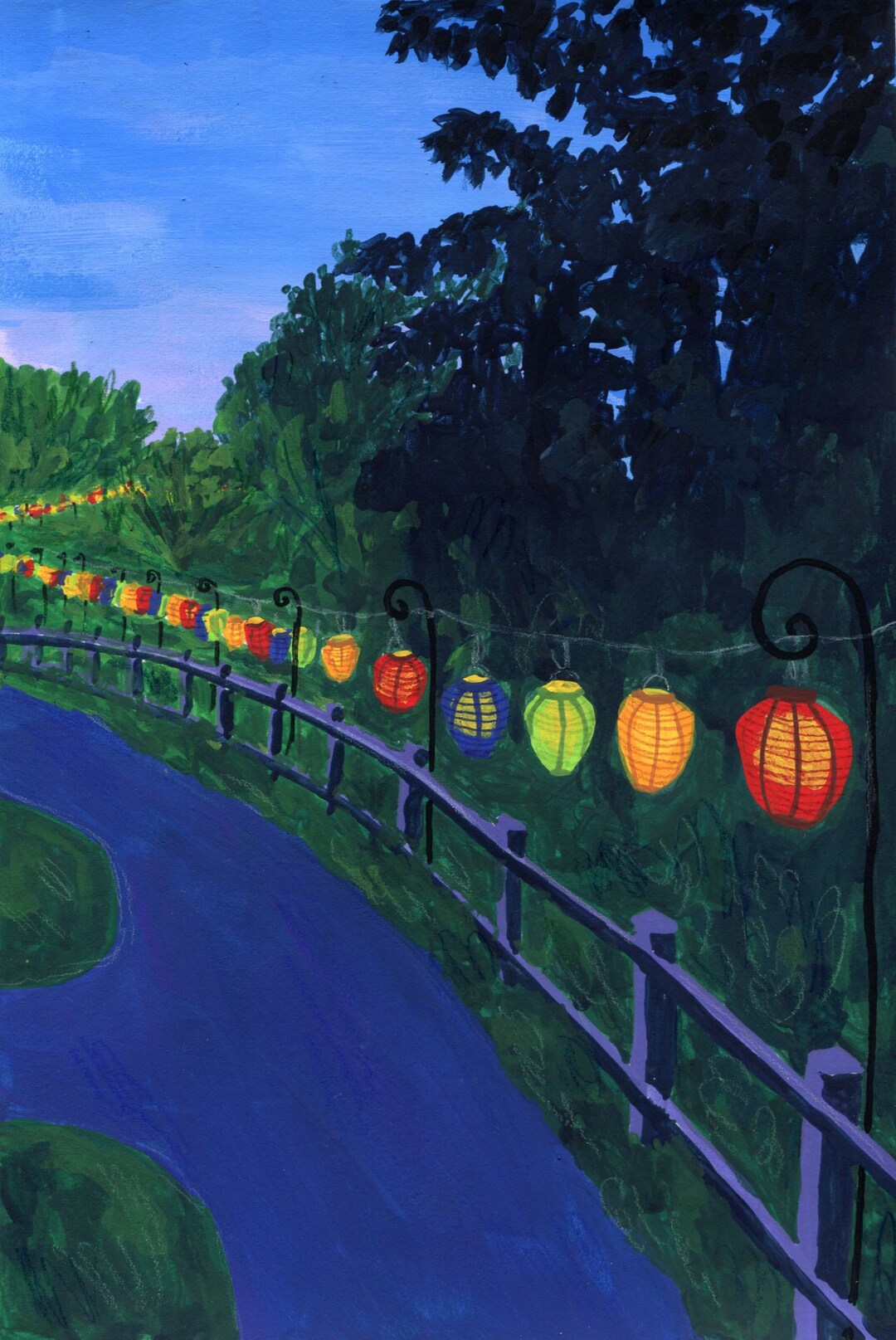 Smith College Illuminations Night Print - Etsy