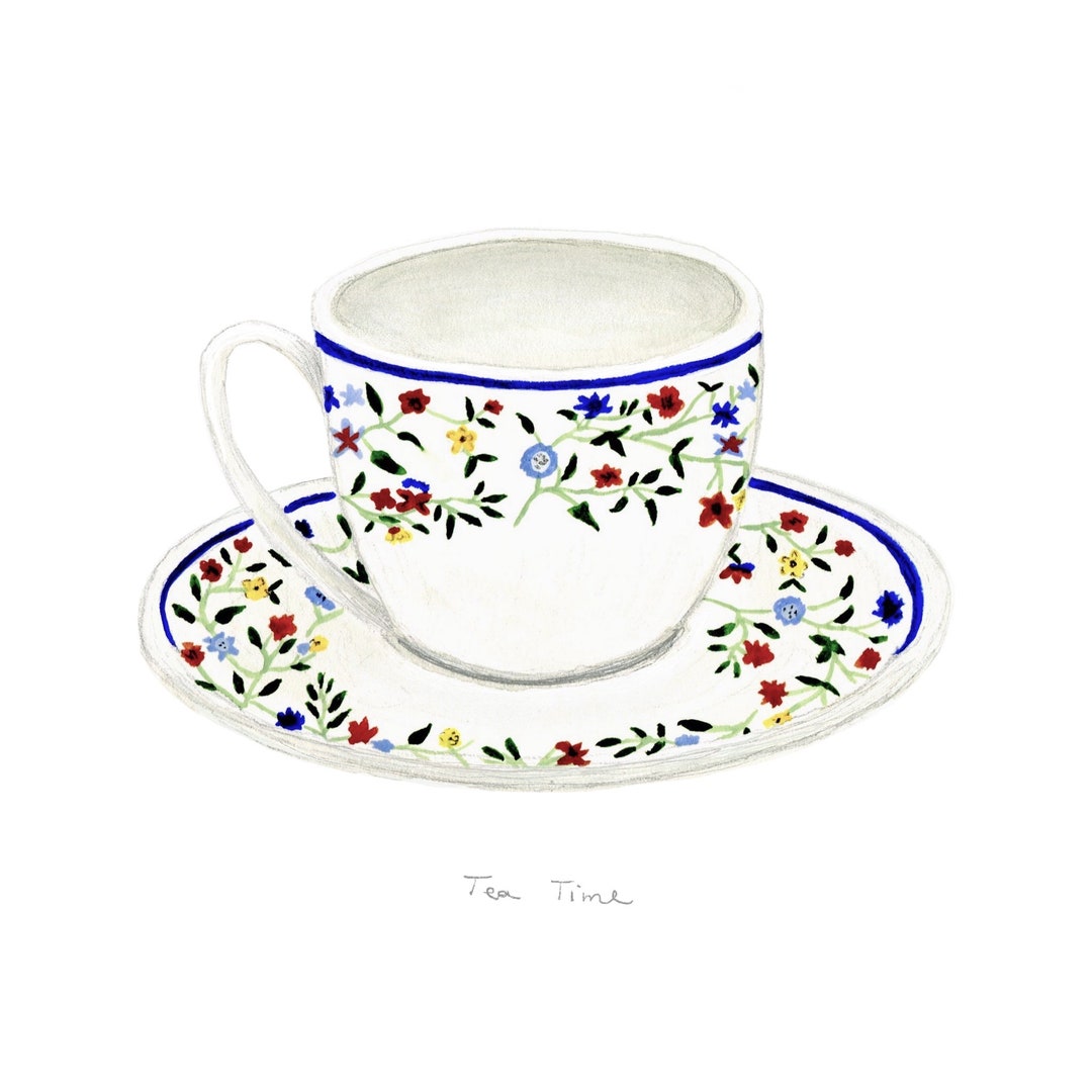 Smith College Tea Cup Print - Etsy