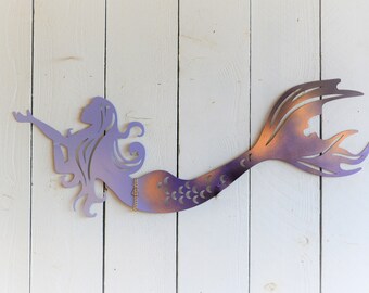 Gold Mermaid Art | Etsy