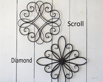 Scroll Metal Wall Art | Etsy