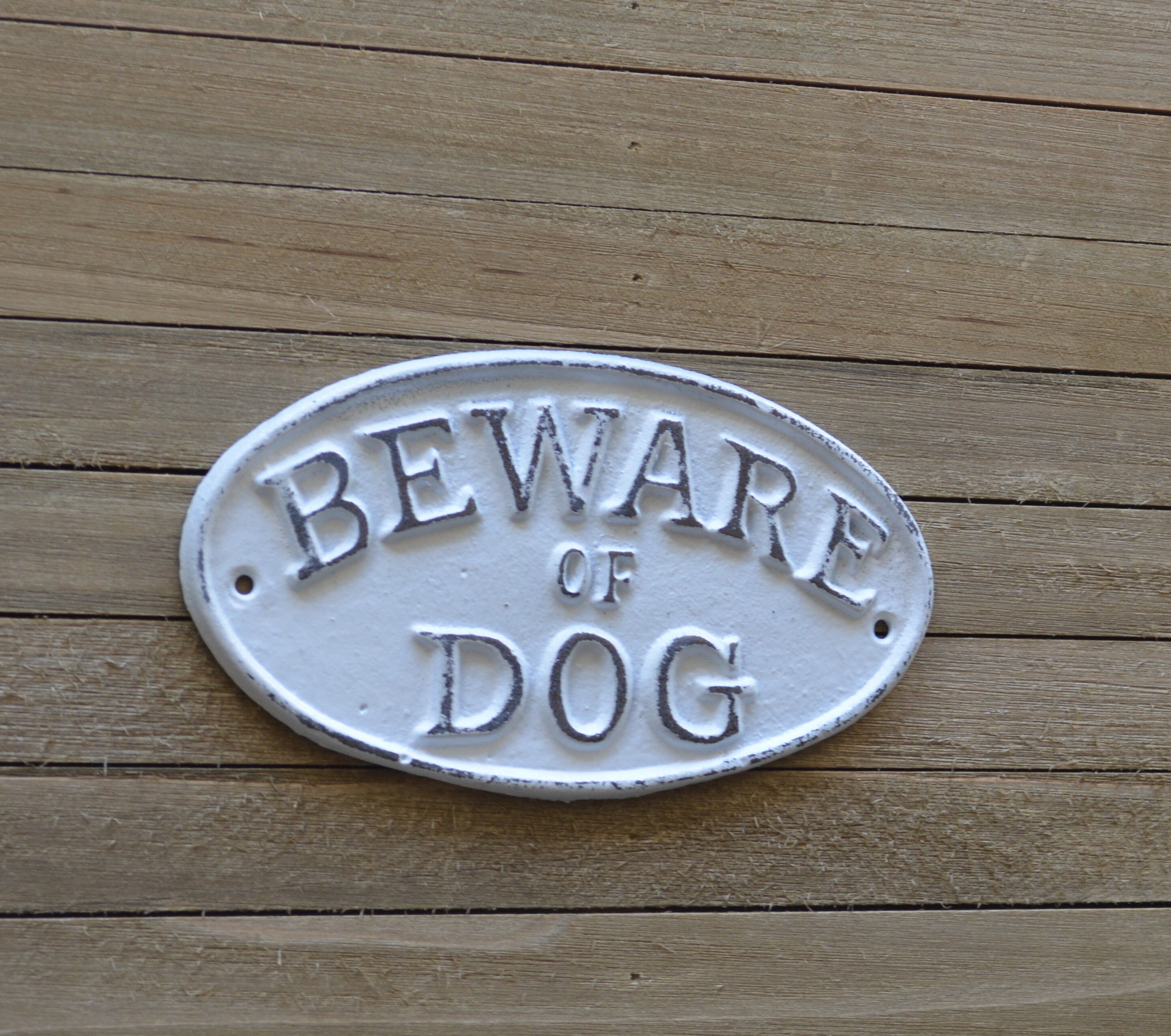 Beware of Dog Sign Metal Gate Wall Hanging | Etsy