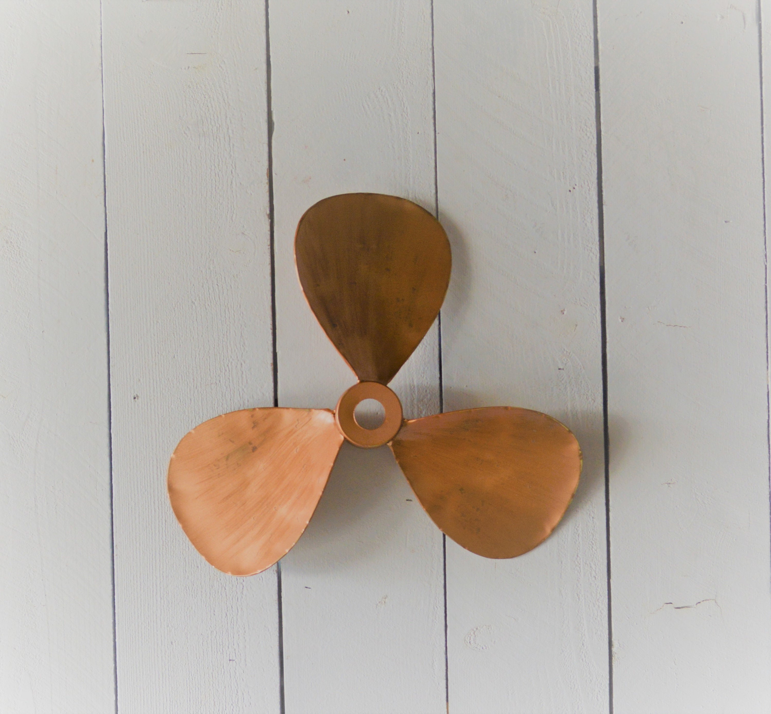Rustic Metal Propeller Wall Decor Nautical Coastal Beach | Etsy